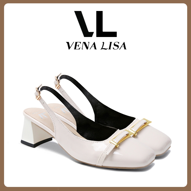 Jual Venalisa heels wanita elegan 5.5cm sandal Square Head Chunky heel ...