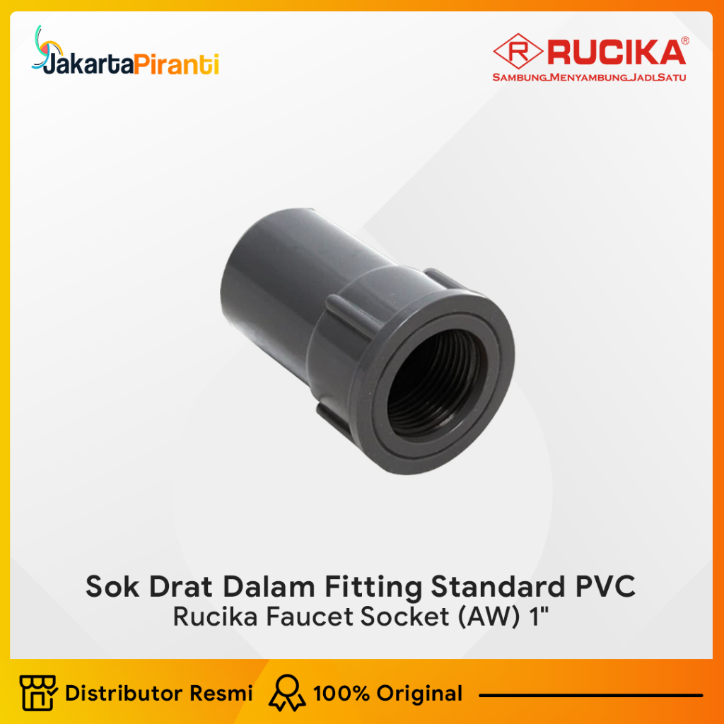 Jual Faucet Socket AW Rucika Sock Drat Dalam 1 Inch SDD AW 1" Rucika ...