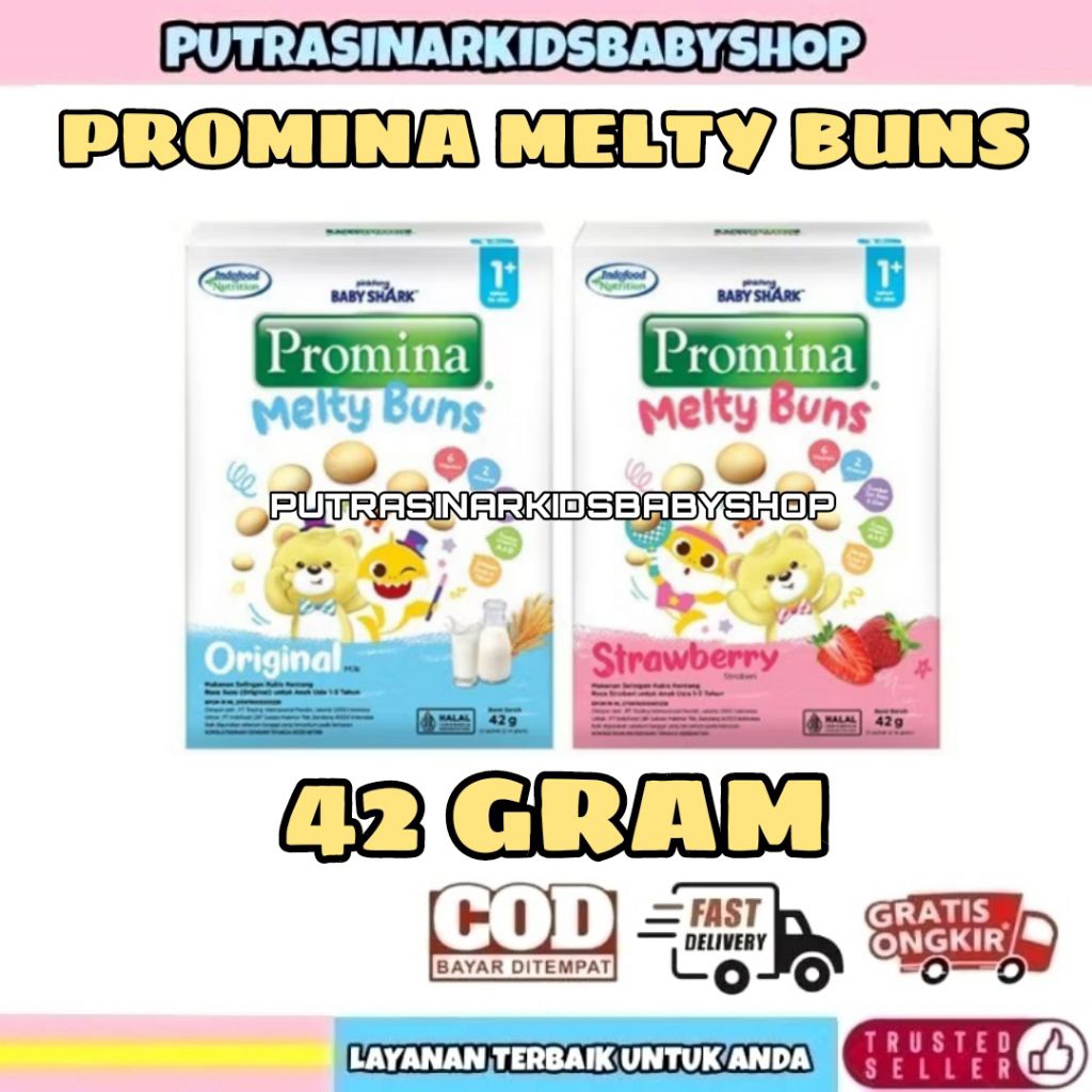 Jual [TERSEDIA] PROMINA MELTY BUNS 42G STRAWBERRY ORIGINAL 42 GRAM ...