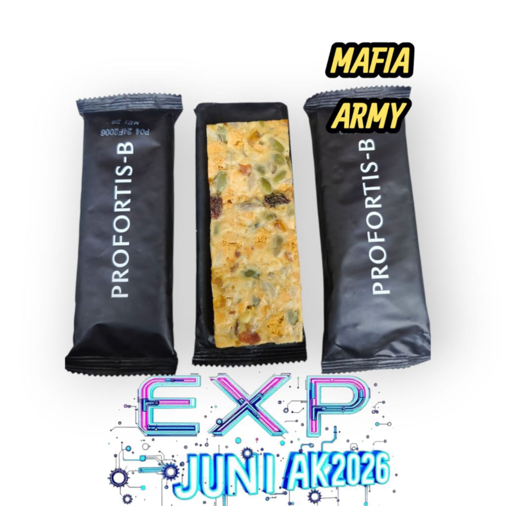 Jual PROFORTIS-B COOKIES KUE BISKUIT OATBAR SNACK RANSUM TNI TIPE ...