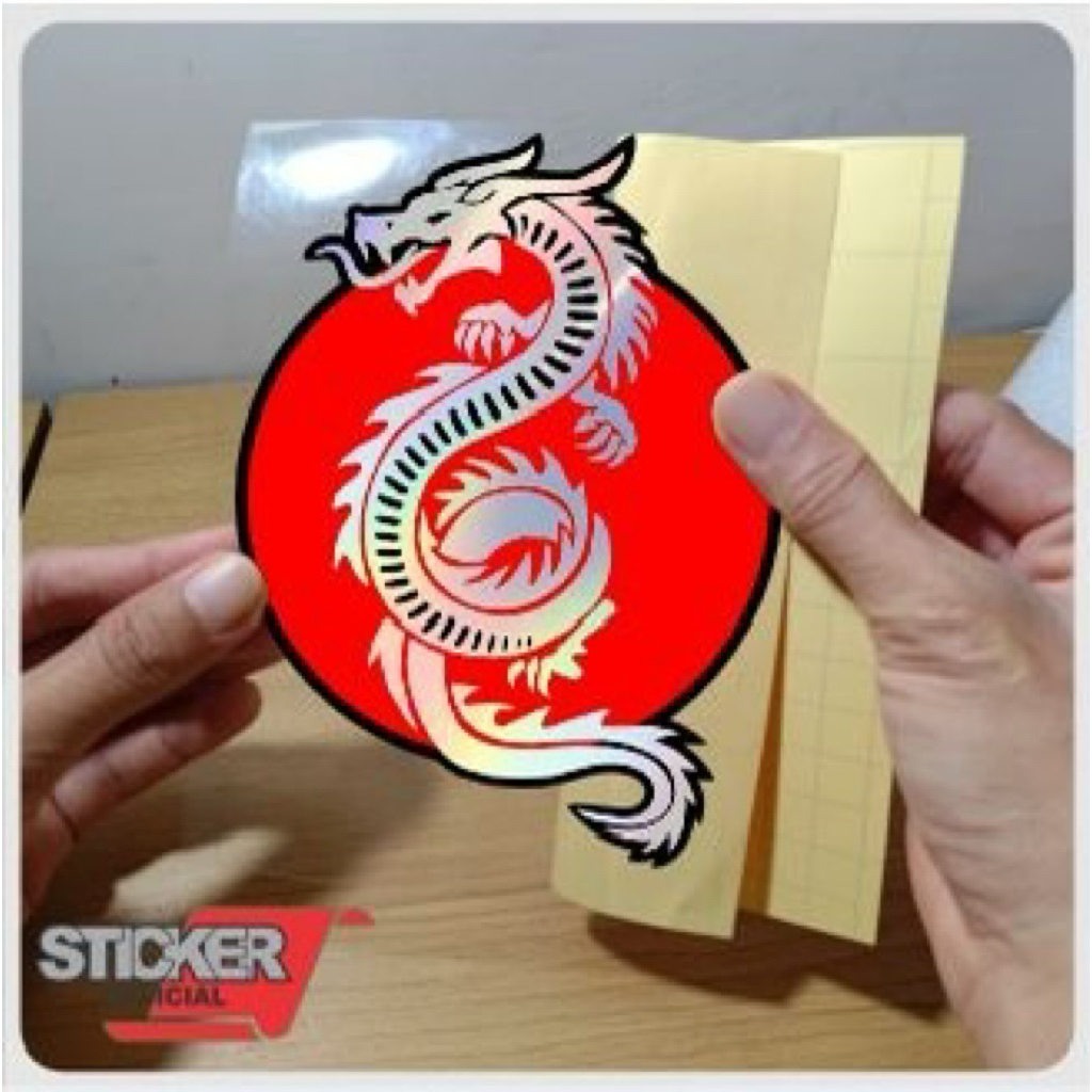 Jual sticker naga, cutting sticker jdp japan naga, stiker testur timbul ...