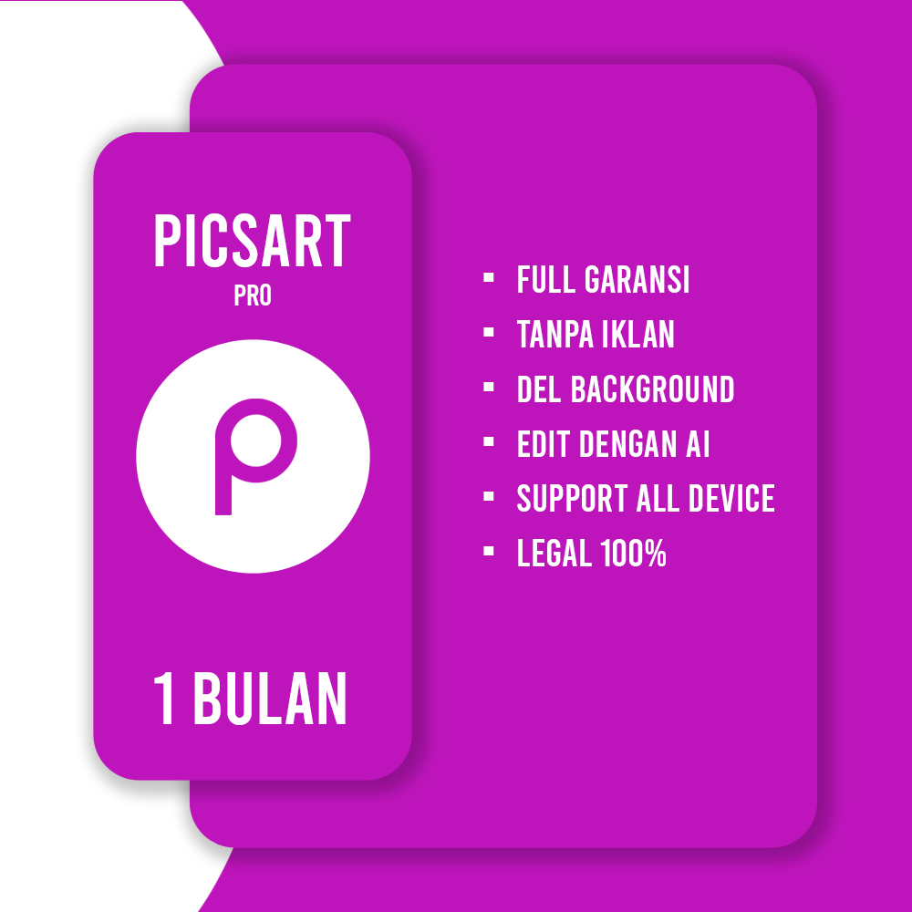 Jual PICSART PRO 1 BULAN TERMURAH BERGARANSI PROSES CEPAT | Shopee ...