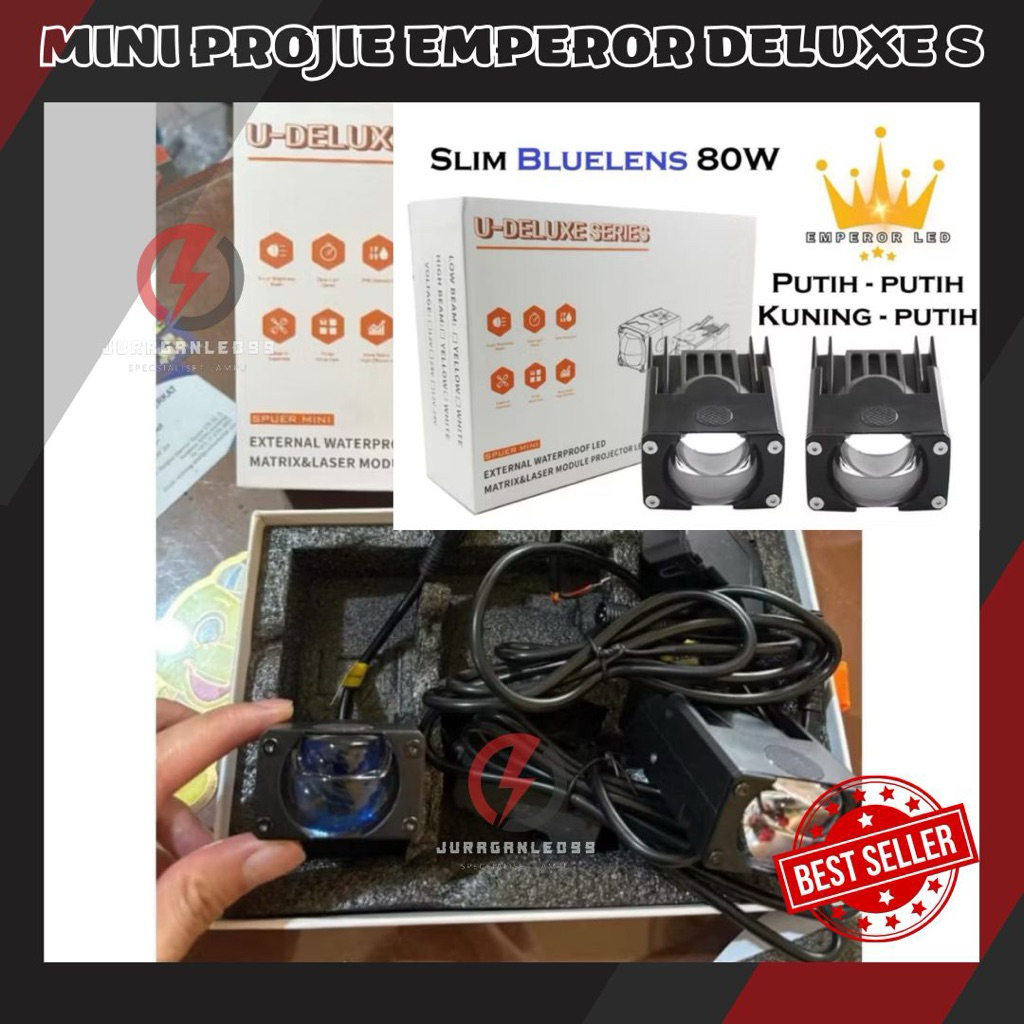 Jual EMPEROR U DELUXE SERIES mini projie 1 mata slim premium 40W 80W ...