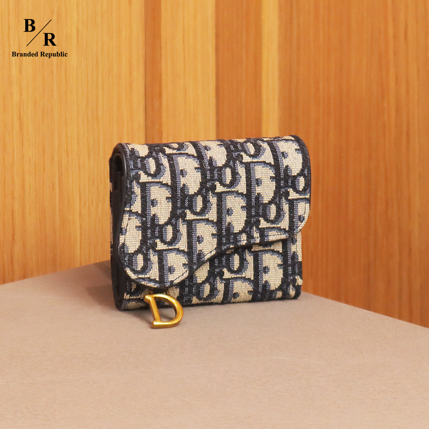 Jual DOMPET D SADDLE LOTUS OBLIQUE WALLET | Shopee Indonesia