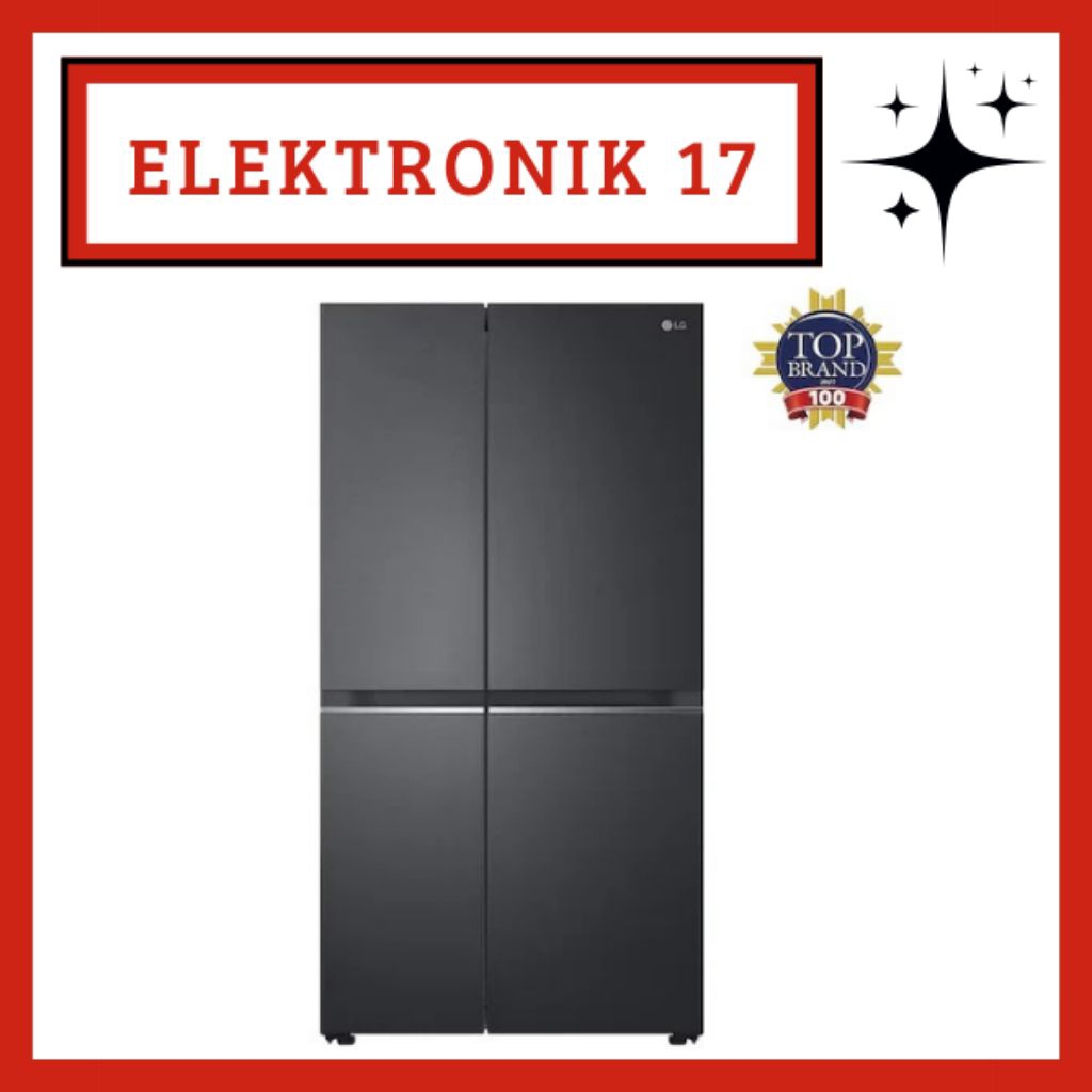 Jual LG GCB257SQZL KULKAS SIDE BY SIDE 674 LITER SMART INVERTER LG GC ...