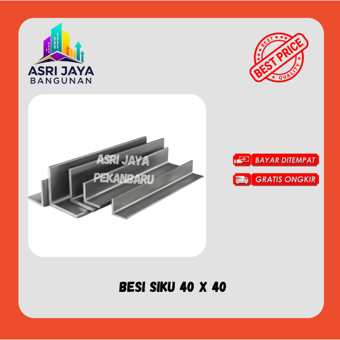 Jual Besi Siku 40 x 40 Panjang 6 Meter / harga per batang (Khusus ...