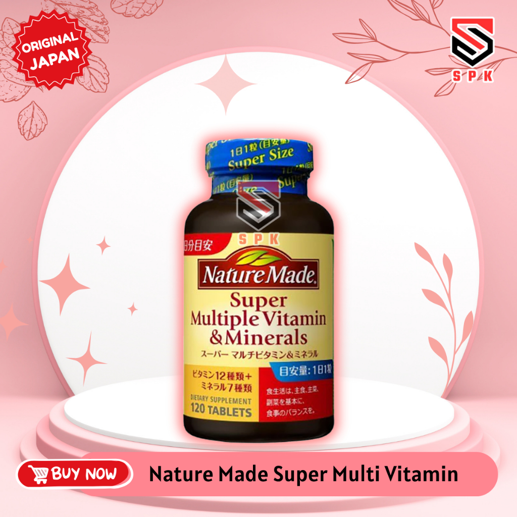 Jual Suplemen NATURE MADE Multiple Vitamin & Minerals Asli Jepang ...