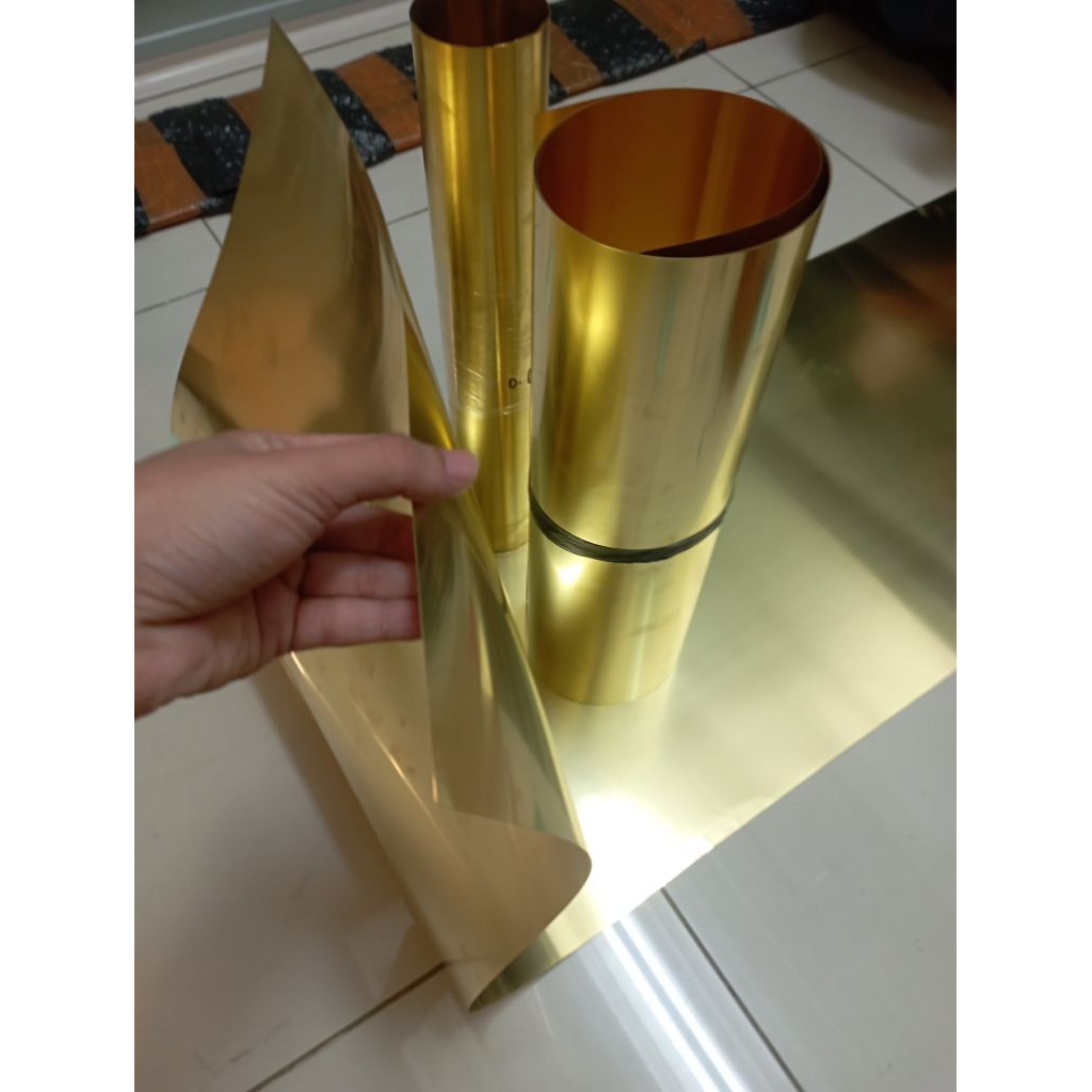 Jual Plat Kuningan Murni Tebal 0,25mm x 365mm x 1200mm Kuningan ...