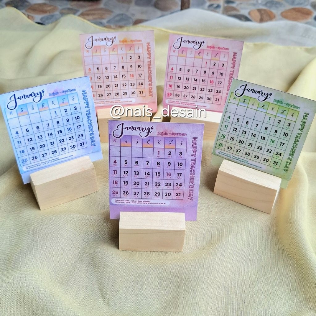 Jual Kalender Meja Mini Custom / Kalender Mini / Kalender Meja ...