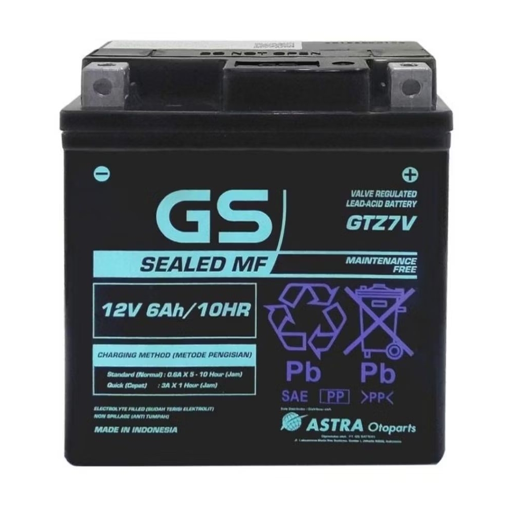 Jual GS Battery GTZ-7V 12V/6AH | Shopee Indonesia
