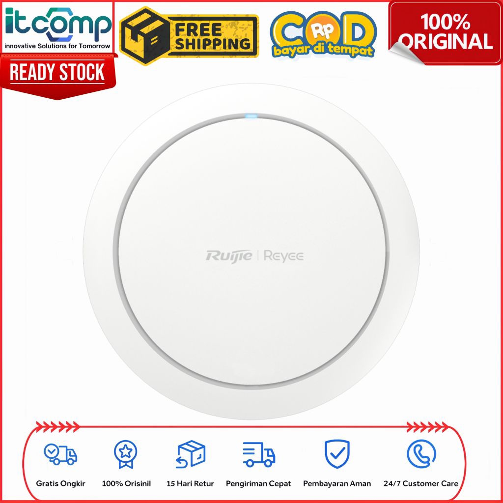 Jual Ruijie RG-RAP2266 AX3000 Wi-Fi 6 PoE+ 18W Cloud Ceiling Mount ...