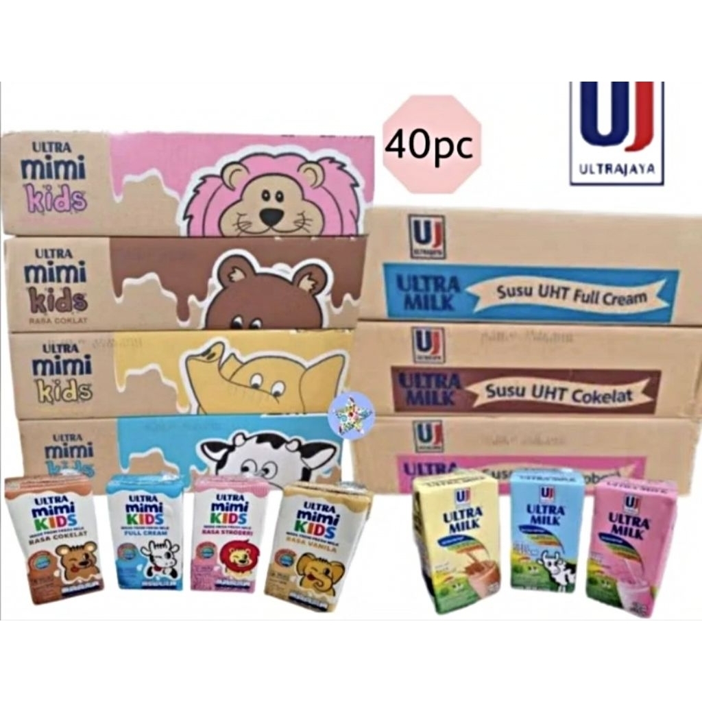 Jual [1 karton isi 40×125ml] Ultra milk Mimi Kids Susu segar sapi ...