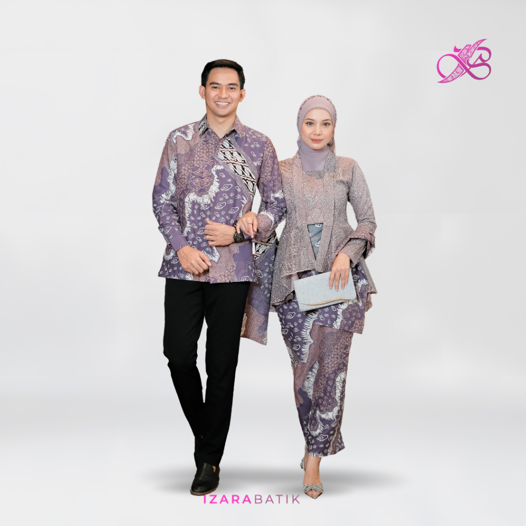 Jual IZARABATIK - Erika Kutubaru Taro Set Kebaya Batik Modern Couple ...