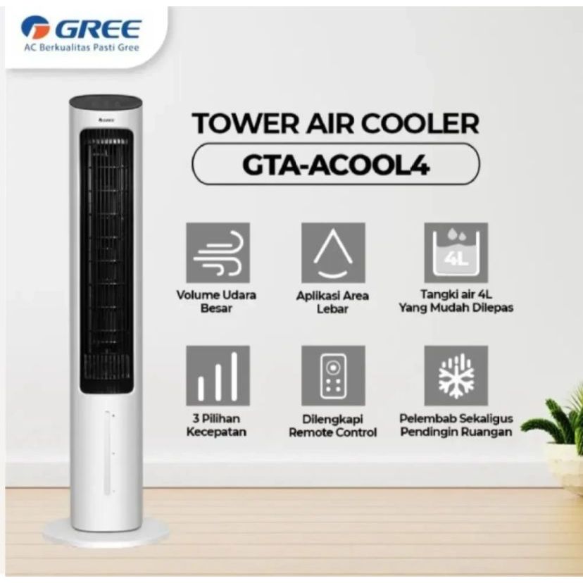 Jual GREE Tower Fan Air Cooler dengan Generator Anion - GTA-ACOOL4 ...