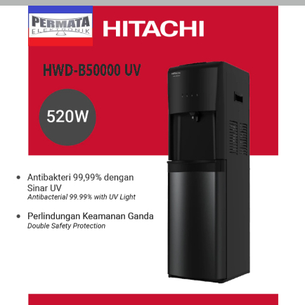 Jual Dispenser Hitachi HWD-B50000-UV Bottom Loading + UV Sterilization ...