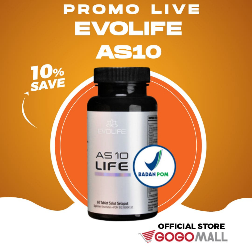 Jual (PROMO LIVE) - EVOLIFE AS10 Suplemen Diabetes BPOM Kontrol ...