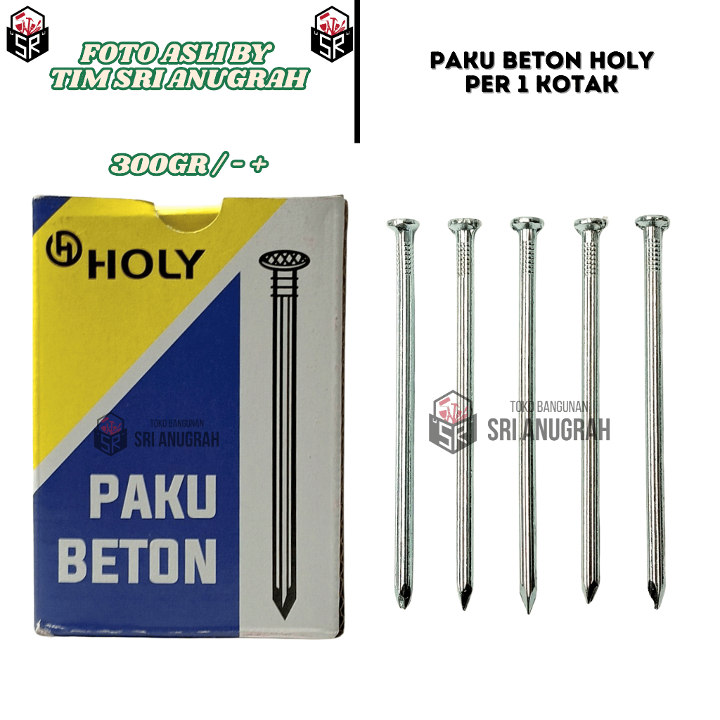 Jual HOLY Paku Beton Tembok Putih 1 Kotak | Shopee Indonesia