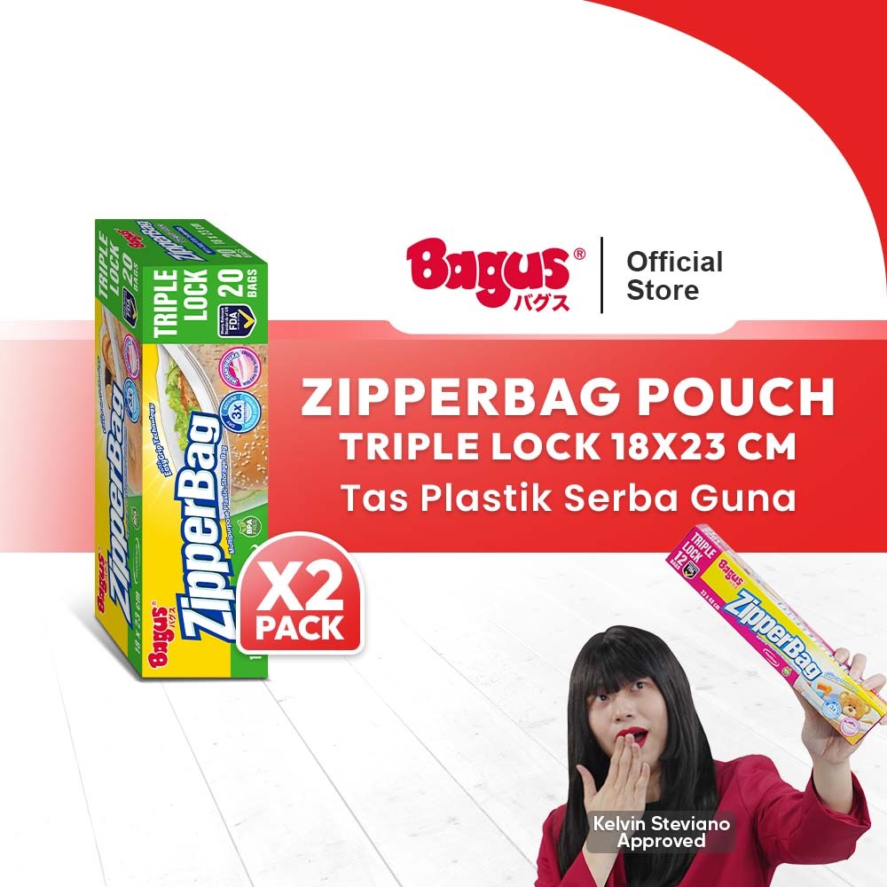 Jual Bagus Tripple Lock Zipperbag Ziplock Kantong Penyimpanan Makanan ...