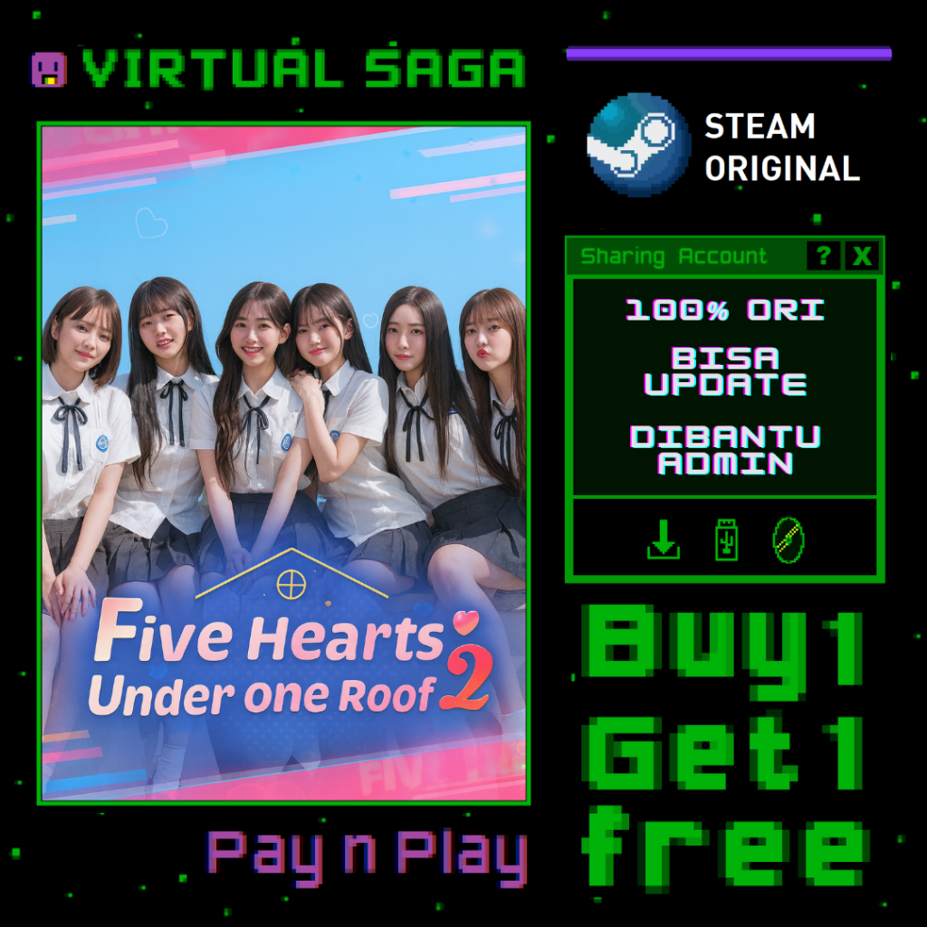 Jual Five Hearts Under One Roof 2 Deluxe Edition Season 2 Steam Sharing ...