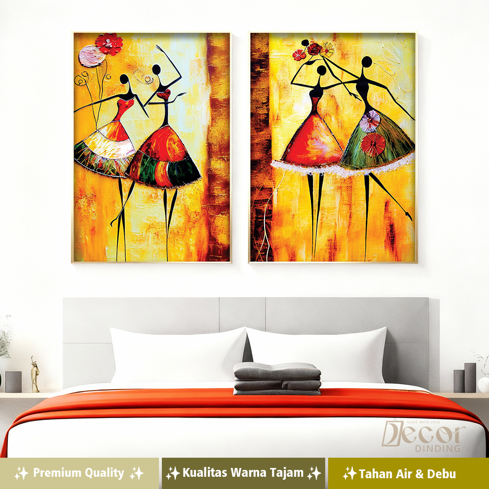 Jual Hiasan dinding lukisan canvas memperindah interior rumah dan ...