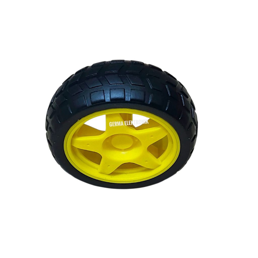 Jual Roda robotik roda rubber roda motor dc | Shopee Indonesia