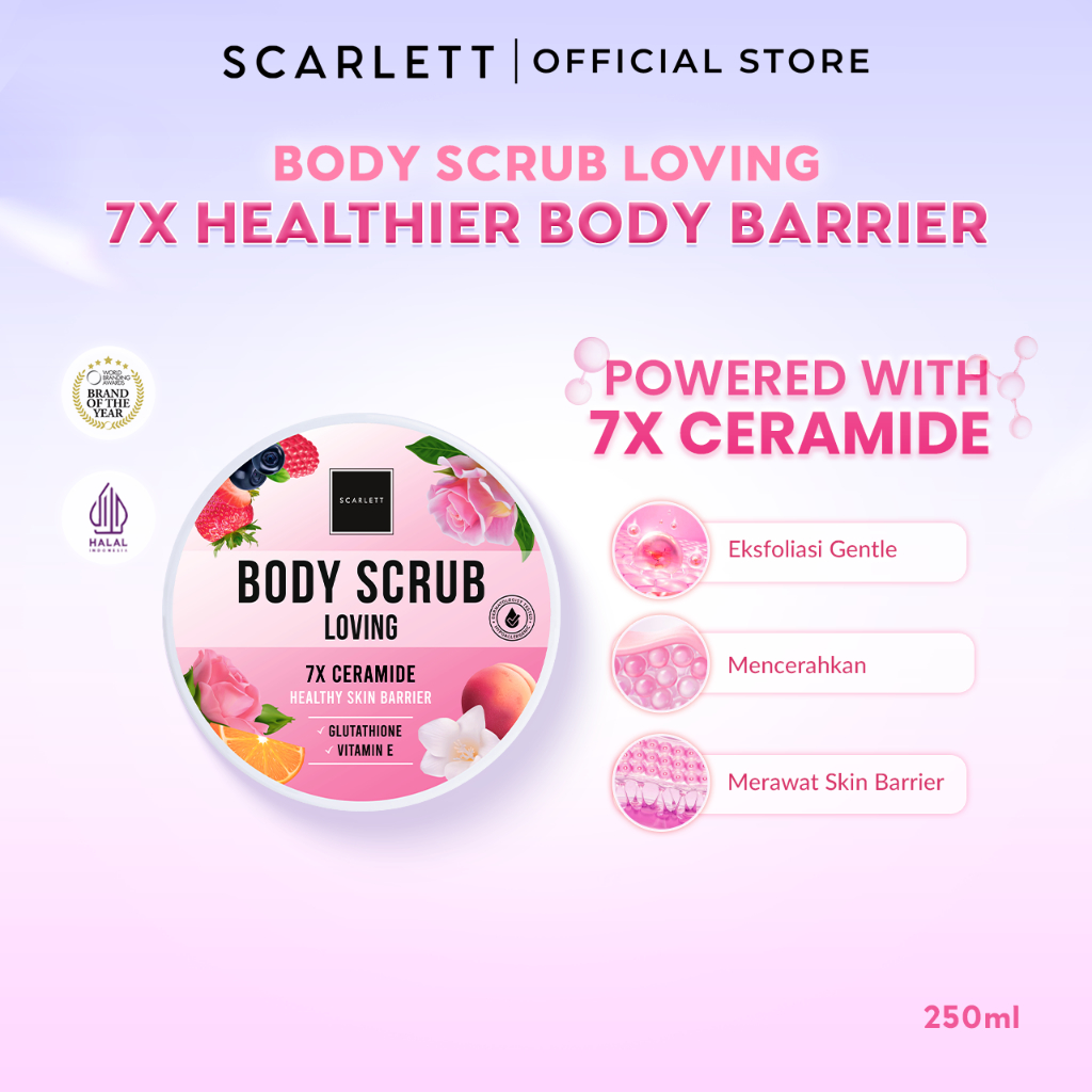 Jual Scarlett Whitening Loving Body Scrub - Lulur Scrub for Lightening ...