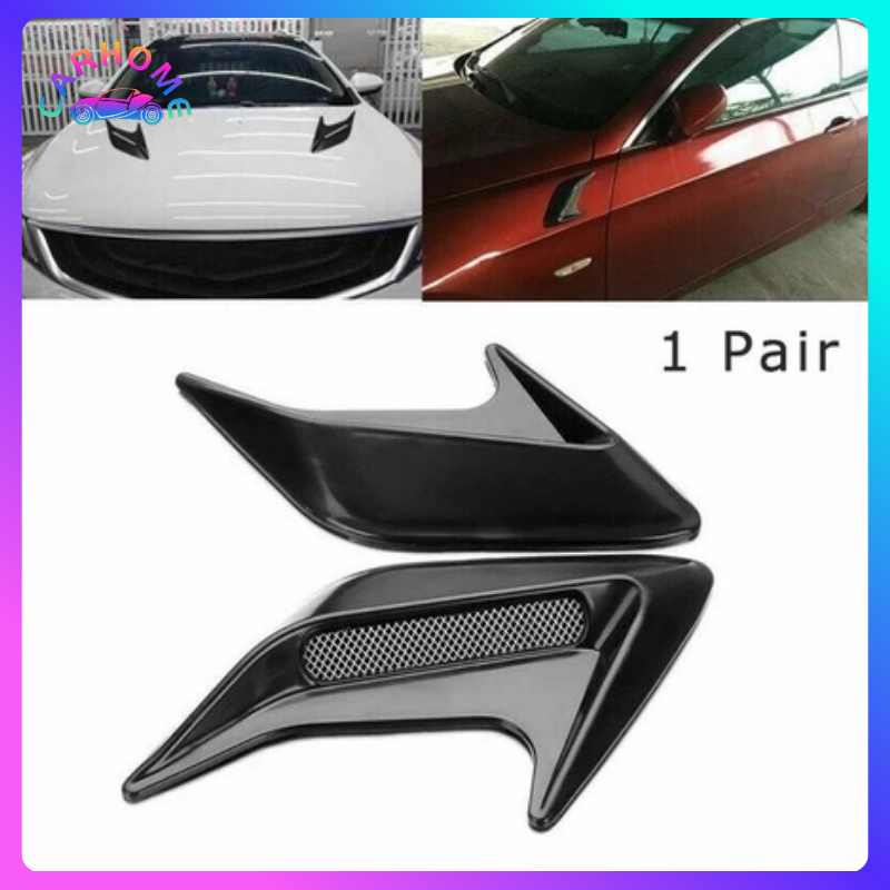 Jual CARHOME 1Pair Car Side Air Flow Vent Fender Air Flow Side Air Hood ...