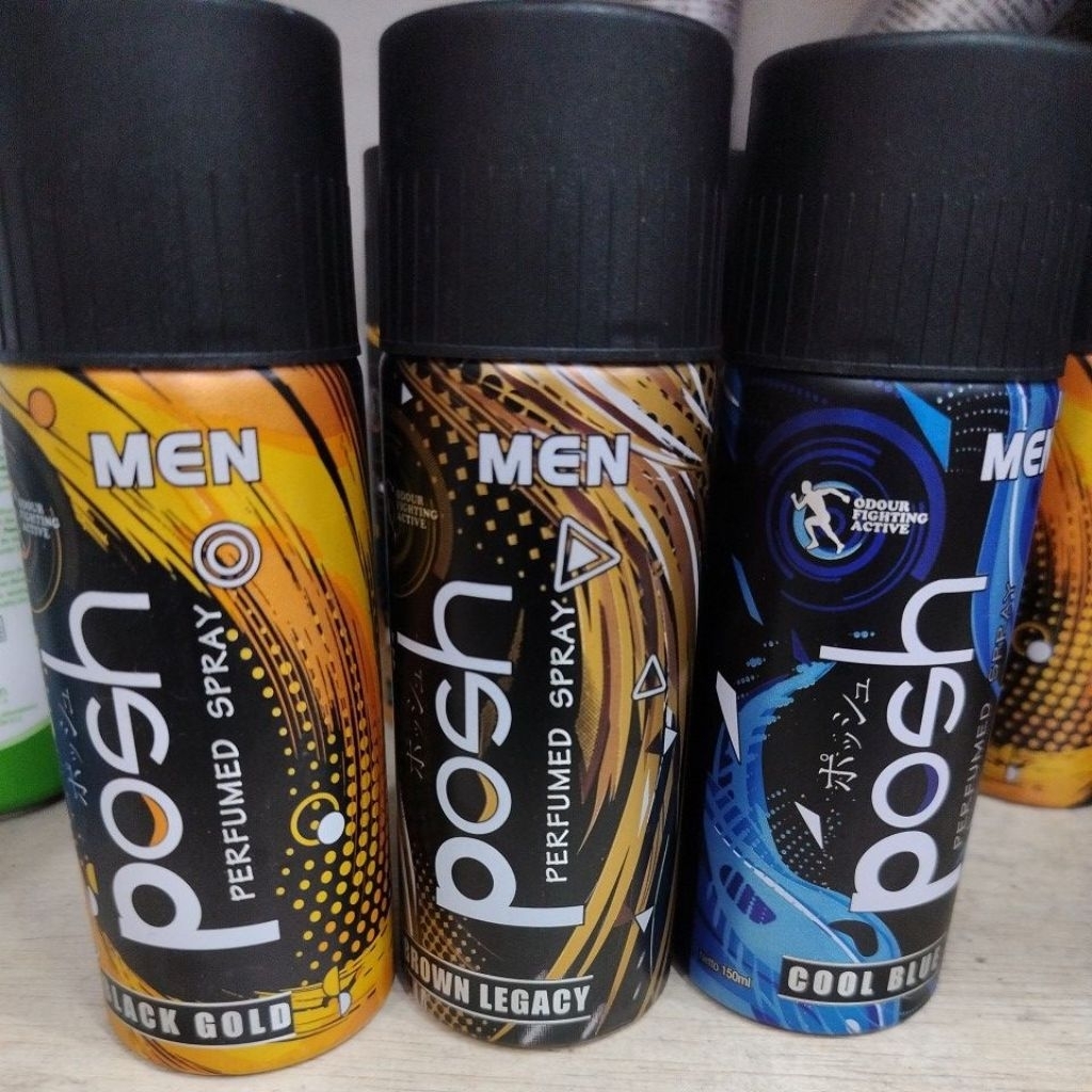 Jual Posh men perfumed spray 150 ML all varian | Shopee Indonesia