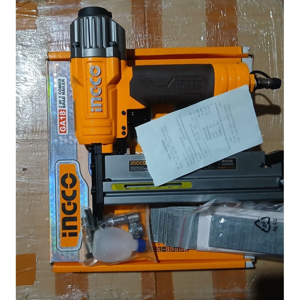 Jual paku tembak angin, INGCO GA18 2 in 1 combo brad nailer | Shopee ...