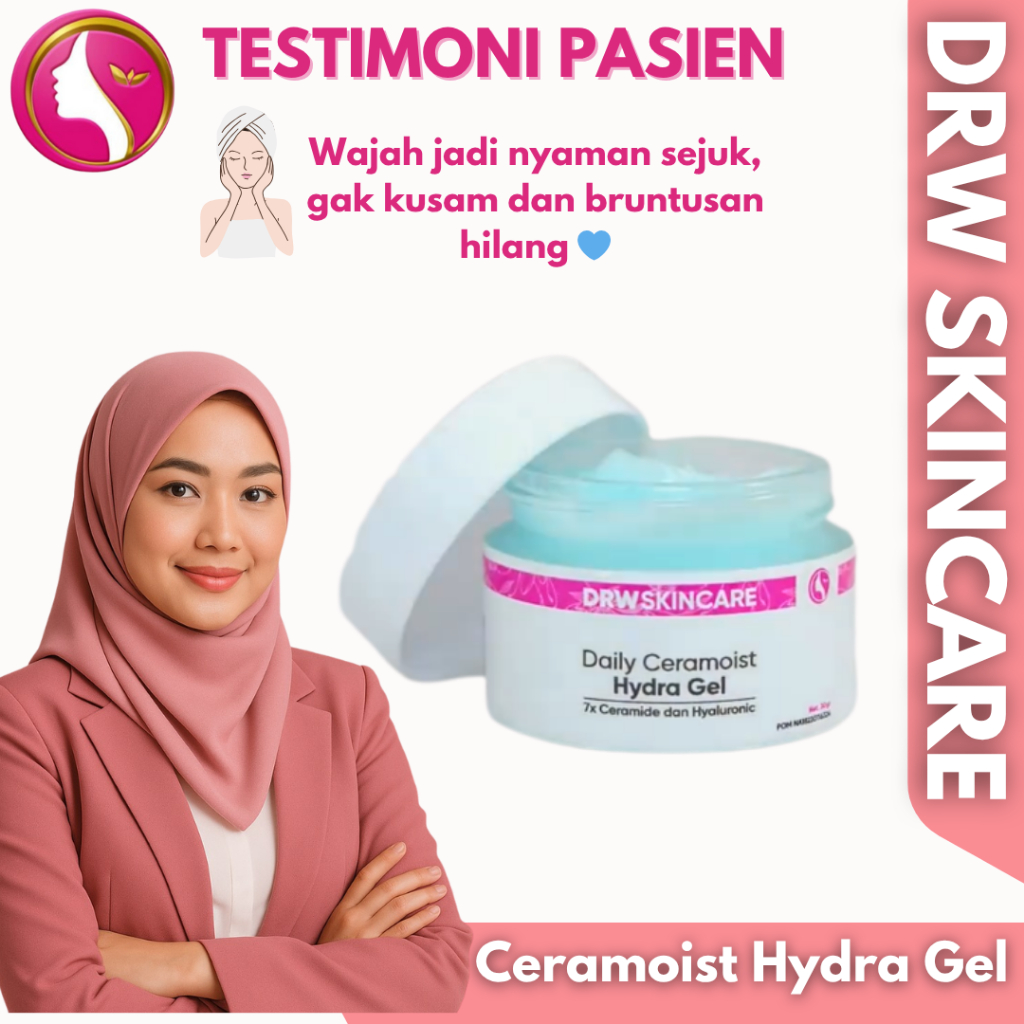 Jual DRW Skincare Daily Ceramoist Hydra Gel Pelembap Wajah dengan 7x ...