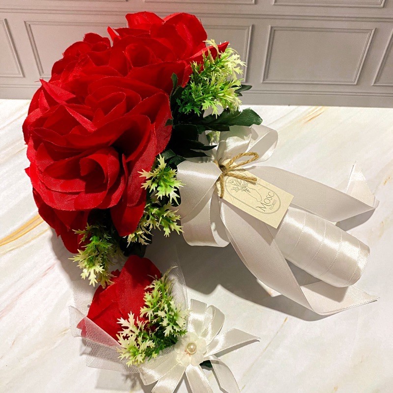 Jual Buket Bunga Pernikahan Pengantin Hand Bouquet Wedding Buket Bunga ...