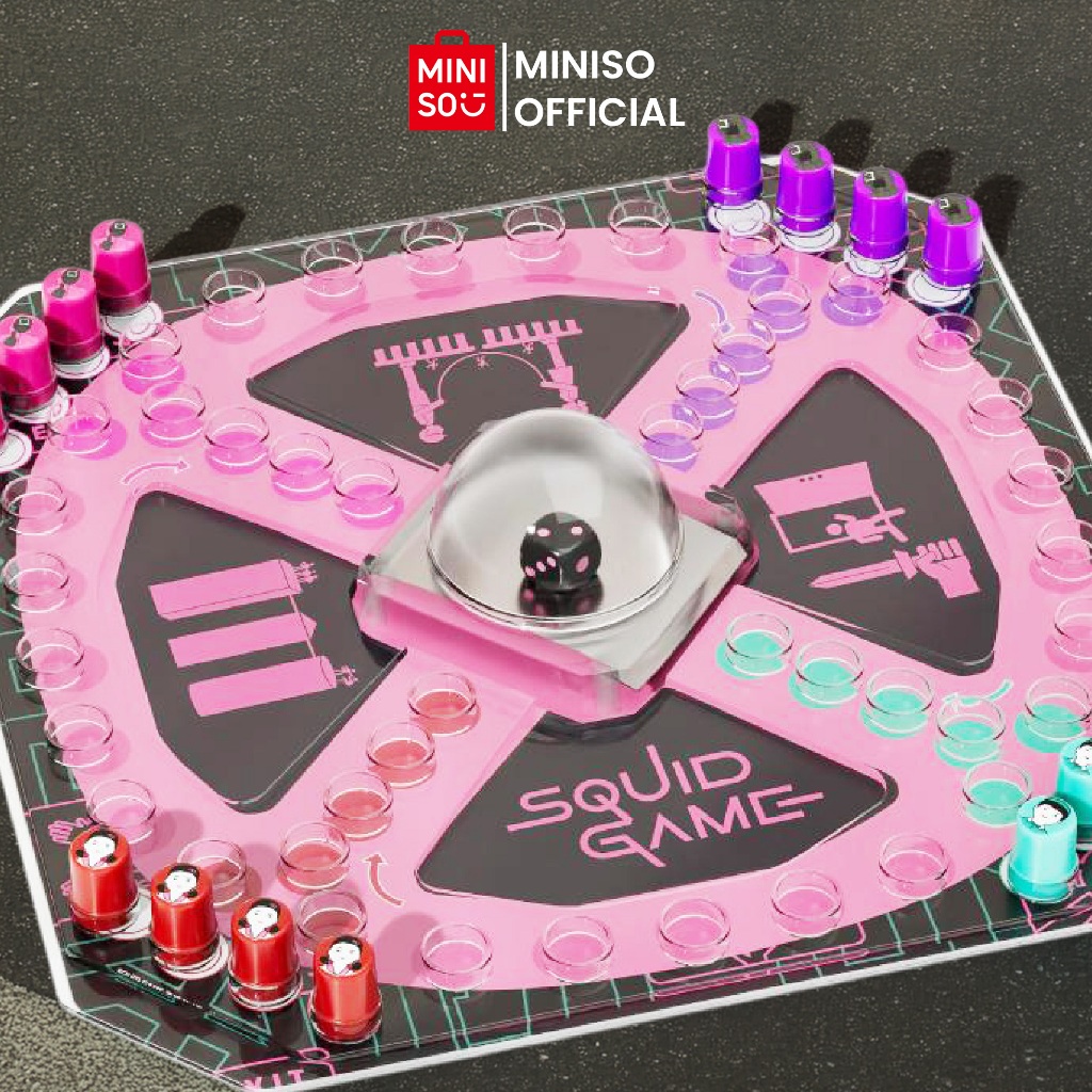 Jual MINISO TOY - SQUID GAME Collection Flying Chess Board Game Koleksi ...