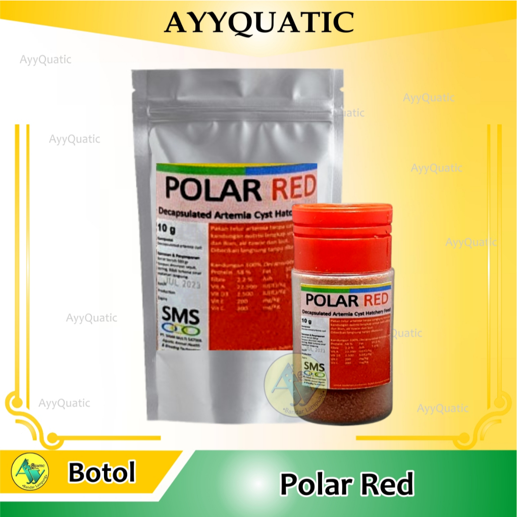 Jual Polared Polar Red 10 gram (Artemia yang Dikeringkan) | Shopee ...
