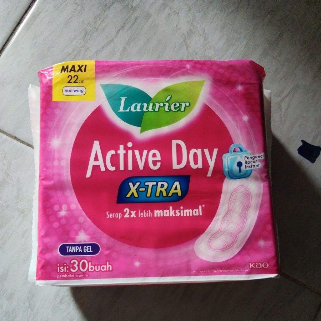 Jual Laurier Active Day Xtra Non Wing 30pads (Tanpa Sayap) | Shopee ...