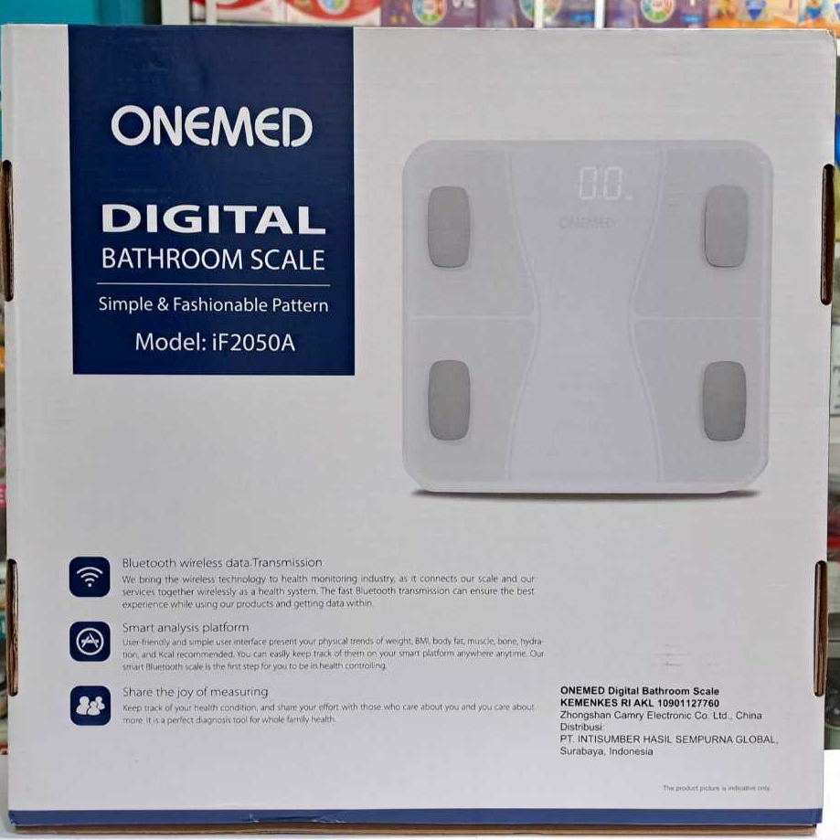 Jual TIMBANGAN BERAT BADAN DIGITAL - MERK (ONE MED DIGITAL BATHROOM ...