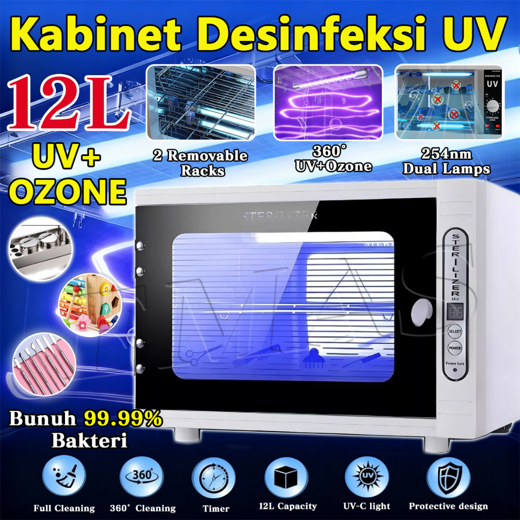 Jual Desinfeksi kuku sterilisasi ozon UV 12L kapasitas besar 99% ...