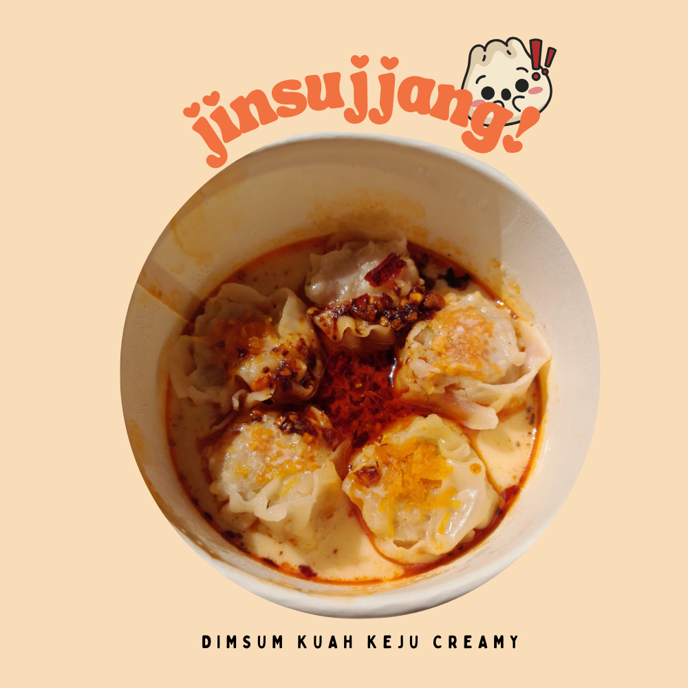 Jual (PULAU JAWA ONLY) DIMSUM KUAH KEJU CREAMY ISI 6 PCS FREE CHILI OIL ...