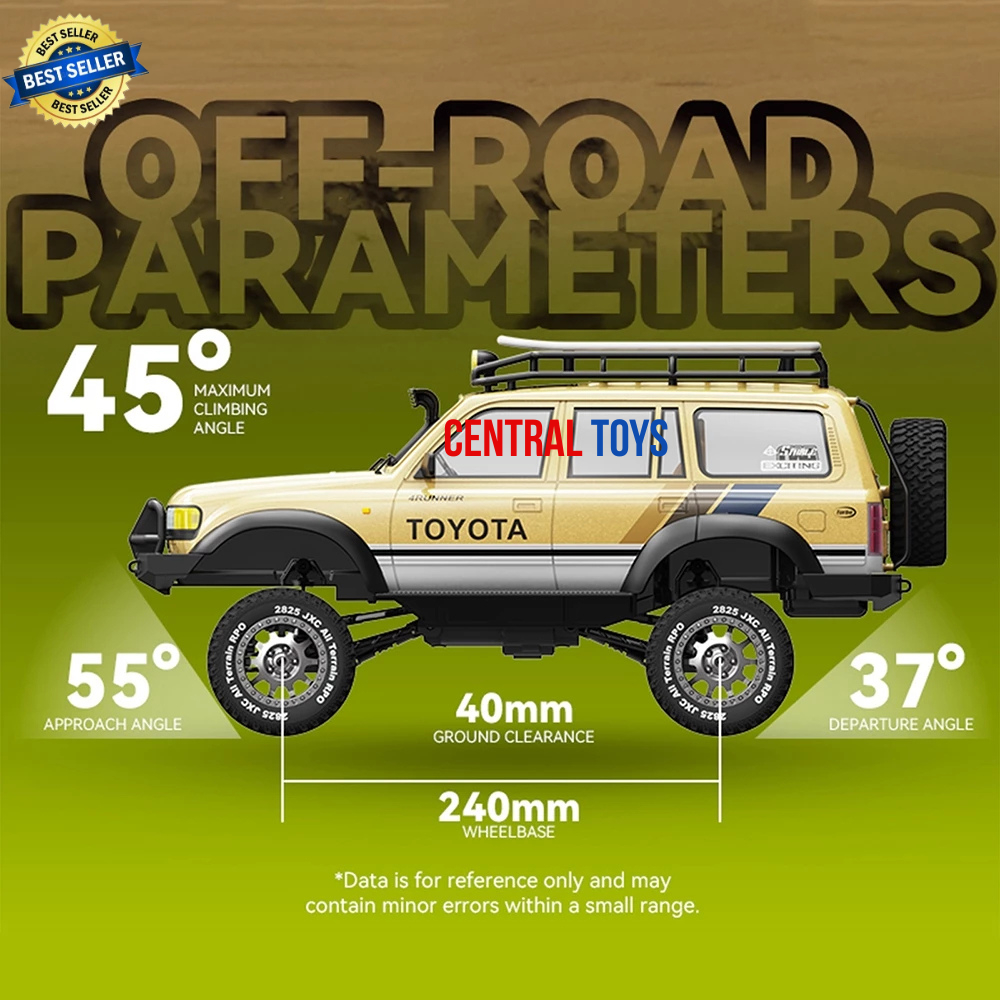 Jual JXC 5826 rc crawler LC80 TOYOTA official lisenced 1:12 4WD full ...