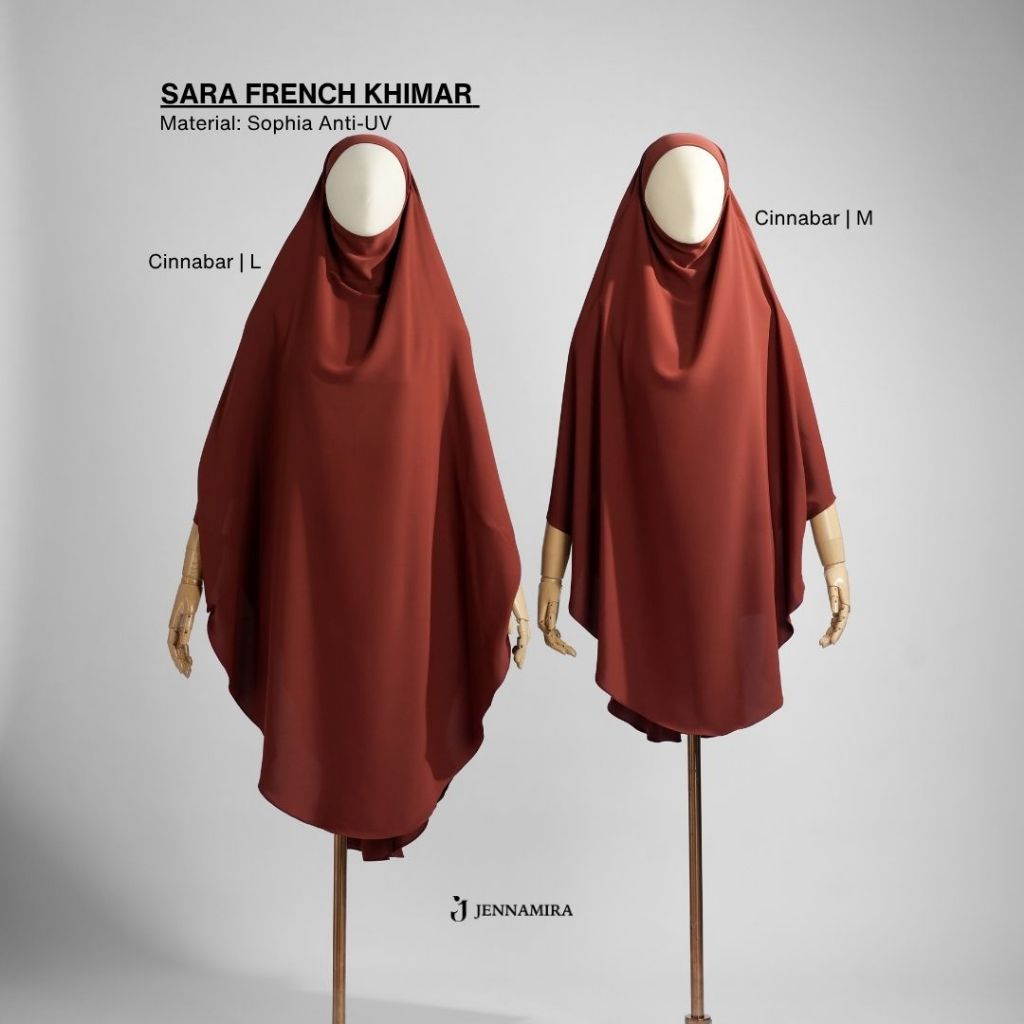 Jual Jennamira | Sara French Khimar Bahan Sophia Anti UV | Shopee Indonesia