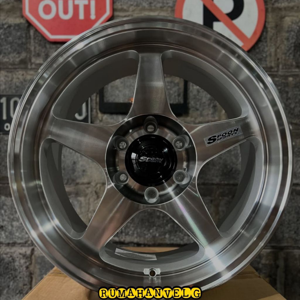 Jual velg mobil r18 spoon YUSTA flow forming lebar 9 velg mobil ring 16 ...