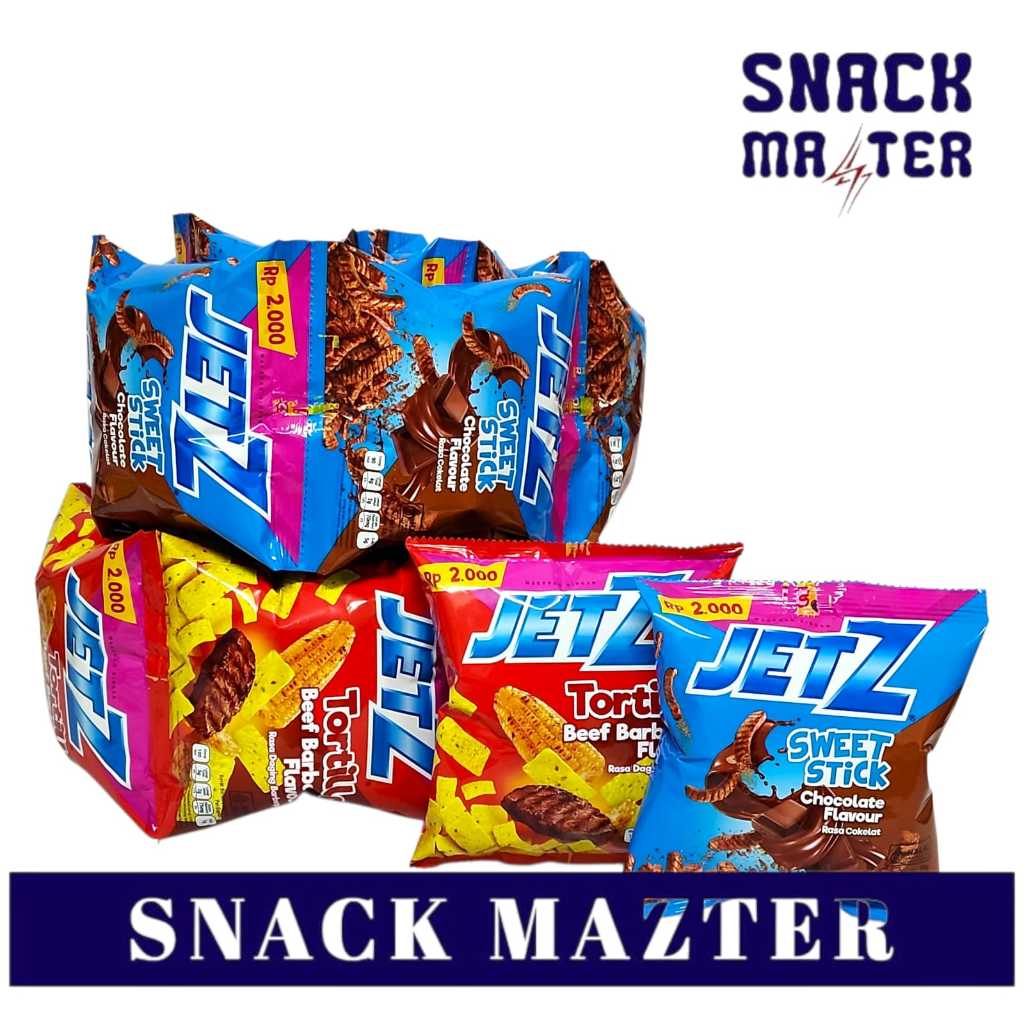 Jual JetZ Stick Chocolate / Jetz Tortila BBQ Renceng - Netto 20 gr x 10 ...