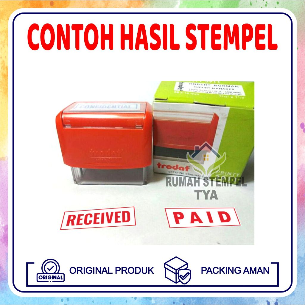 Jual Stempel TRODAT Dokumen Diameter (47x18mm), STEMPEL OTOMATIS ...