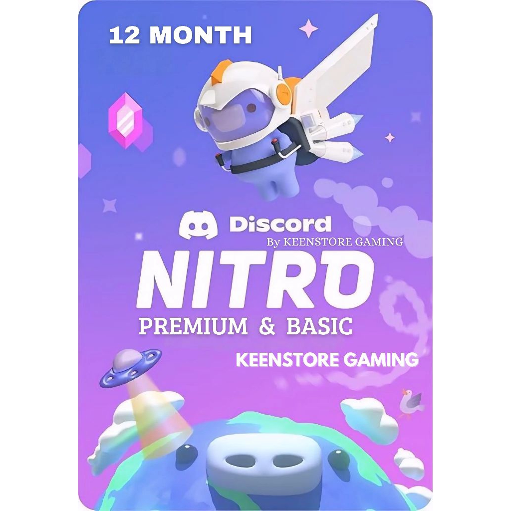 Jual DISCORD NITRO PREMIUM & BASIC 1 TAHUN (12 MONTH) BERGARANSI & LEGAL | Shopee Indonesia