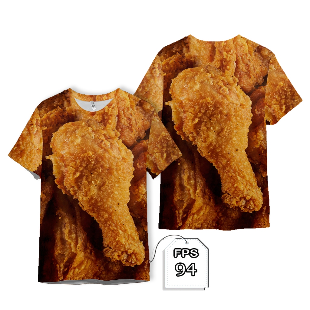 Jual Baju FRIED CHICKEN 3D Printing Baju Dewasa Unik dan Lucu | Shopee ...
