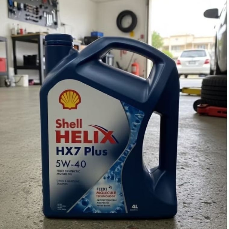 Jual OLI SHELL HELIX HX7 PLUS 5W-40 4 LITER GALON OliMesin Shell Helix ...