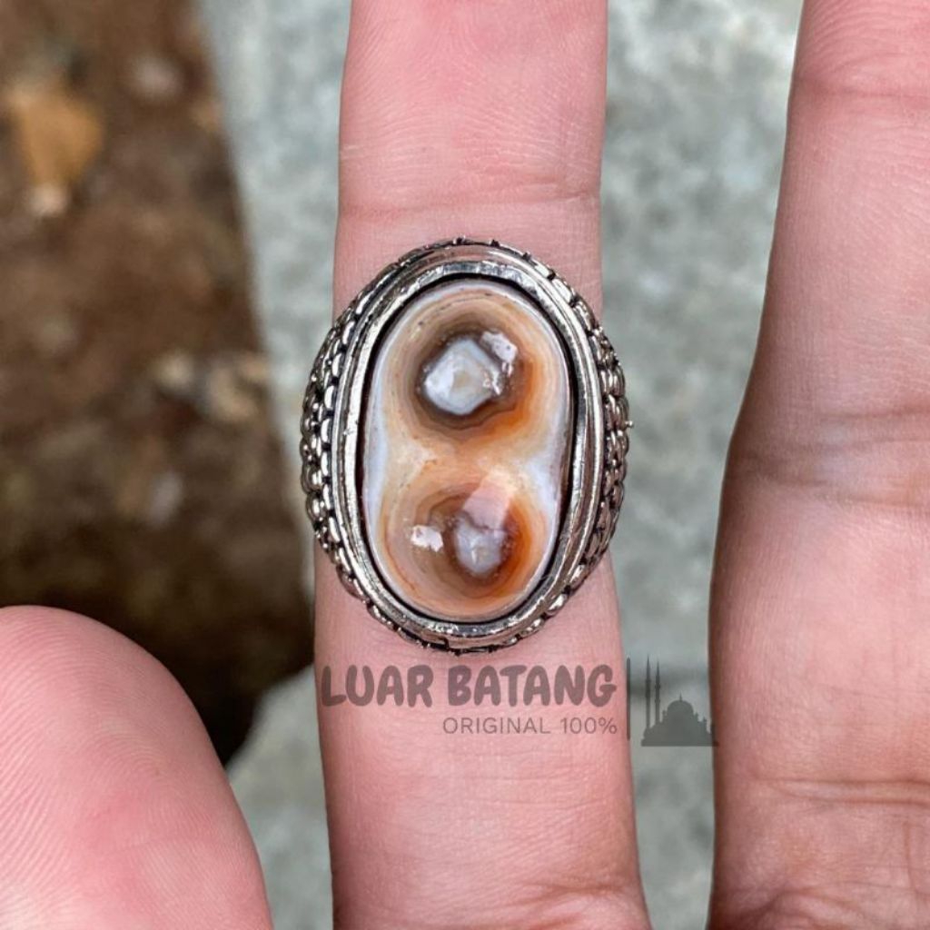 Jual Cincin batu Sulaiman susu Natural 100% asli Ring Alpaka Super anti ...