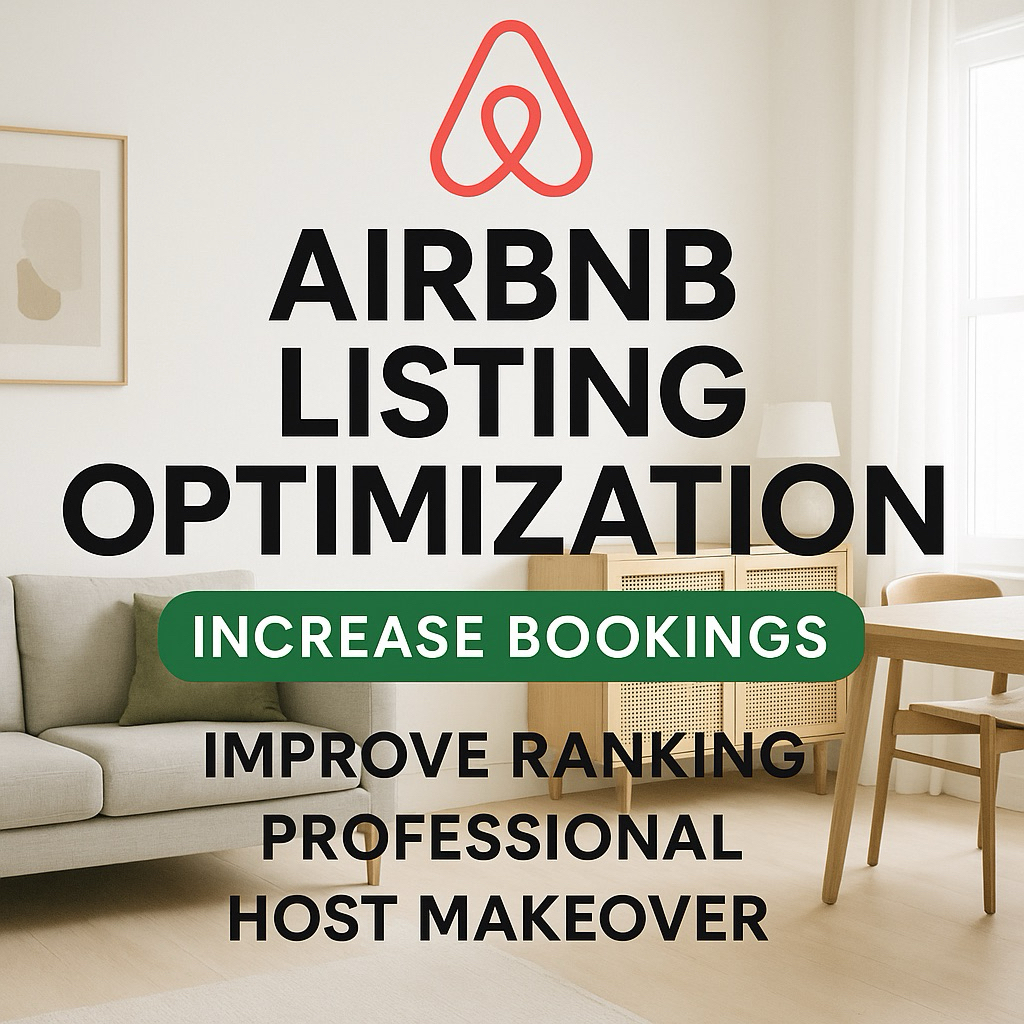Jual Airbnb Listing Optimization Service – Increase Bookings, Improve Ranking, Professional Host ...