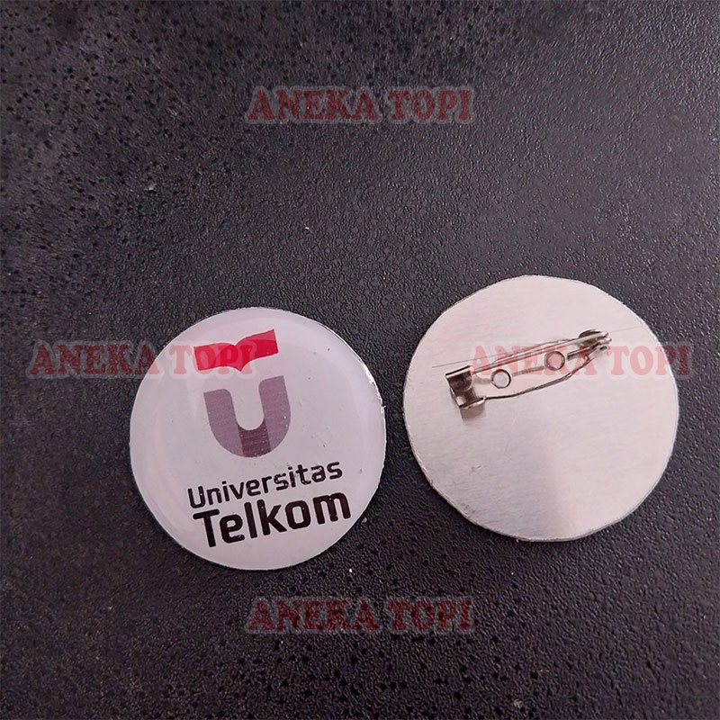 Jual Pin Universitas Telkom Pin Bros Logo Tel U Bulat - Aneka Topi ...