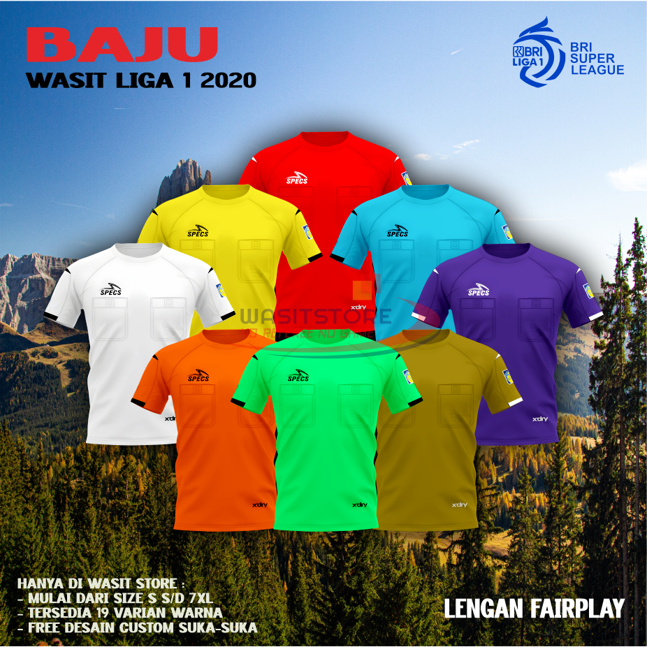 Jual BAJU WASIT LIGA1 2020/ 2021 BIG SIZE ( LENGAN FAIRPLAY ) | Shopee ...