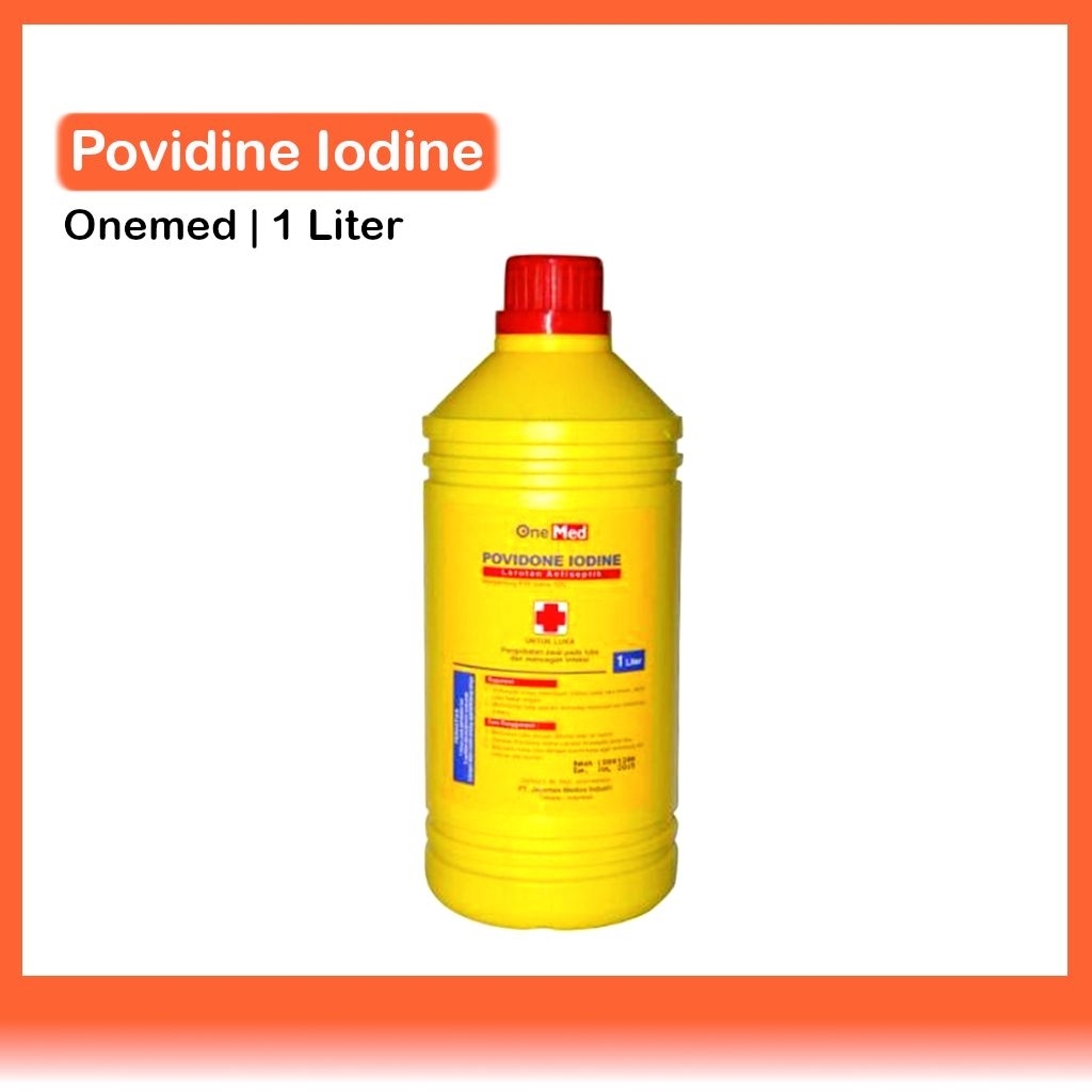 Jual Obat Merah Luka Medika 1 Liter Povidine Iodine Onemed 1000ml ...